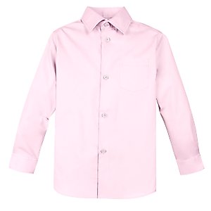 Spring Notion Baby Boys' Long Sleeve Dress Shirt 18M Marshmallow Pink