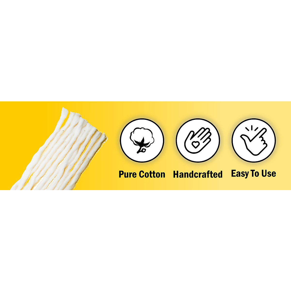 IS4A Puja Cotton Wicks Religous Long Jyot Bati Akhand Oil Lamp Diya Diwali Lighting (Long)