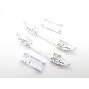 Lb Rb Bumper Button Home Guide Surround Replacement Compatible with Xbox Series S Controller White (2pcs)