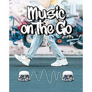 MiLi Small Magnetic Bluetooth Speaker, Compatible with MagSafe iPhone 12/13, Mini Wall Mountable True Wireless Portable Speaker for Golf Cart Tiny Speaker for Gifts (2 PCS, Snowman)