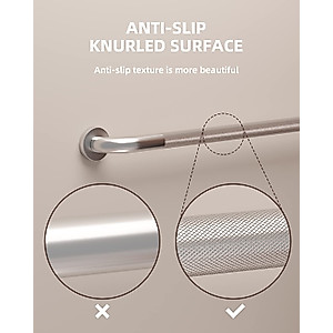 24 Inch Anti Slip Shower Grab Bar, Munzong Stainless Steel Bathroom Grab Bar, Satin Brushed Nickel Knurled Bathroom Balance Bar,Safety Hand Rail Support Handicap Elderly Senior Assist Bath Handle
