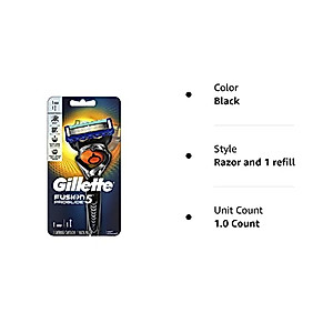 Gillette Fusion Proglide Manual Men's Razor With Flexball Handle Technology With 1 Razor Blade