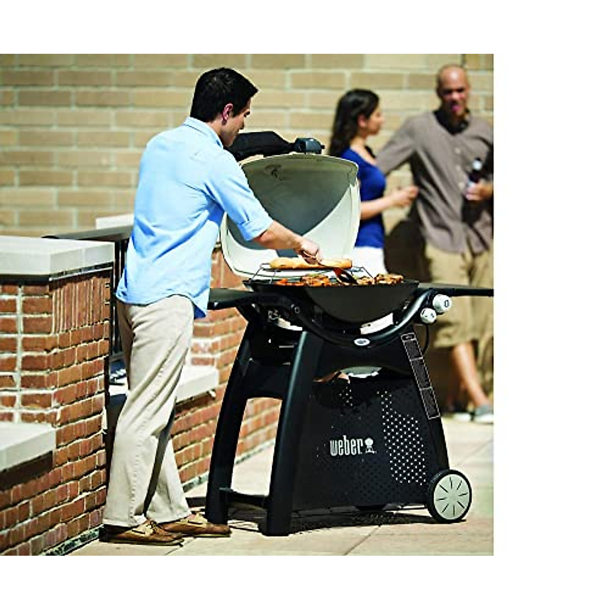 Uniflasy 65032 Burner Tube 7646 Cooking Grates for Weber Q300 Q320 Q3000 Q3200 Gas Grills Stainless Steel Grill Burner Tube Set Replacement Parts 7646 65032 for Weber Q Series