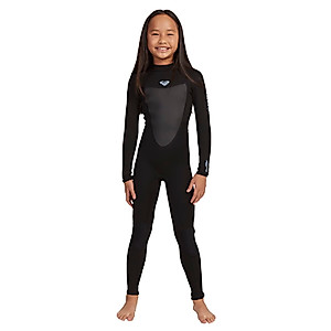 Roxy Girls 3/2 Prologue Back Zip Fullsuit (Black, 10G)