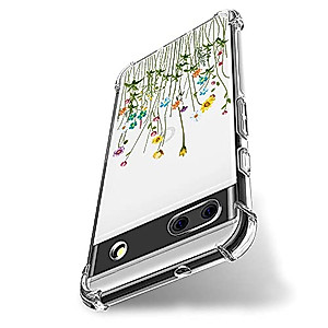 TOPNOW Compatible with Google Pixel 6A Case (2022), Design with Shockproof Corner and Exquisite Pattern, Ultra Slim TPU Bumper Protective Cover for Pixel 6a 5G Grass