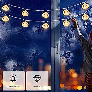 Uonlytech Panda Shape String Light Battery Operated Decorative String Lamps Cute Panda Hnaging Light for Bedroom Garden Parties Wedding Holiday