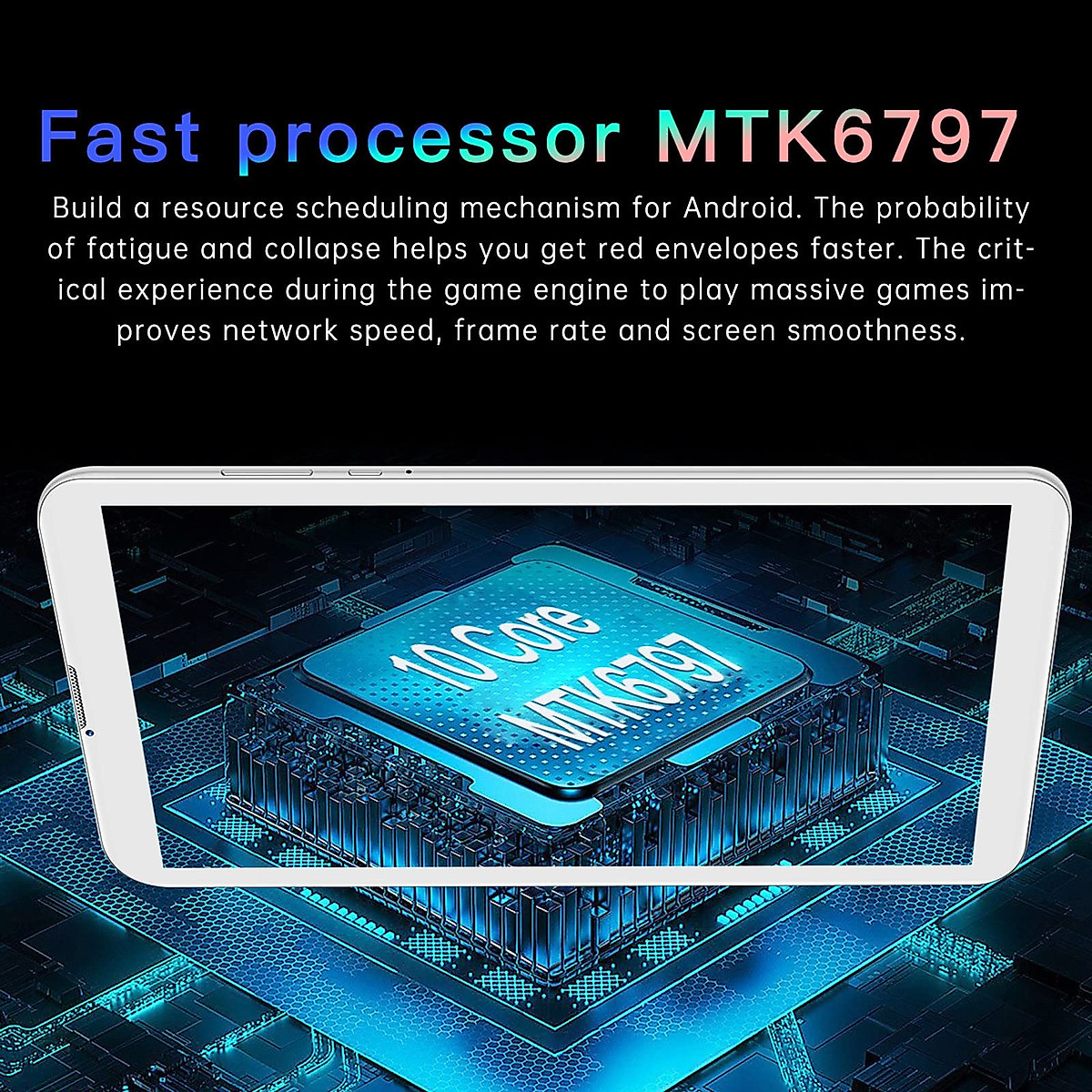 Tablet Computer, N88 Tablet 7.1 Inch Eight Core Smart Tablet Call WiFi 2+16GB Dual Camera Tablet, Supports SIM Communication Function, Holiday Gift (blue)