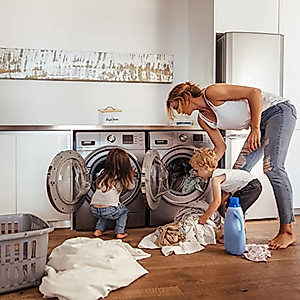 LifeLAZA Metal Dryer Sheet Holder with Bamboo Lid, Dryer Sheet Dispenser for Fabric Softener Sheets, Farmhouse Container Storage Box for Laundry Room Decor