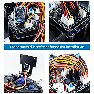LAFVIN Smart Robot Car 2WD Chassis Kit V2 Ultrasonic Module,Line Tracking Module,IR Remote Control Compatible with Arduino IDE
