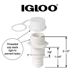 Igloo Replacement Threaded Drain Plug (2-Pack)