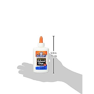 Elmers Washable No-Run School Glue, 4 oz, 1 Bottle (E304) - Pack of 2