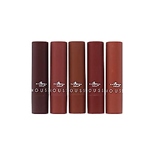 Italia Deluxe Top Five Mousse Matte Lipstick Set Chola Browns