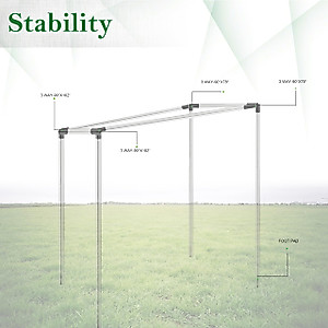 SIMOND STORE Canopy Fitting Kit - 4 Pcs 3 Way Carport Connectors 1-3/8" (Id) Fit with 1-5/16 Inch (OD) of Pipes & Poles - Low Peak Frame Canopy Couplers Joints for Shelter Deck Shed Frame
