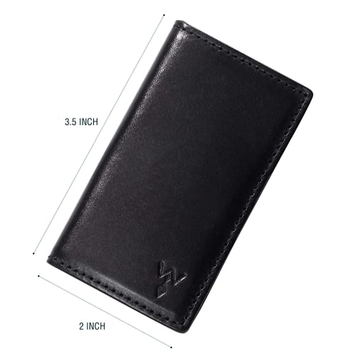 Würkin Stiffs Assorted Power Stays Magnet Collar Stay Travel Set | Black Leather Wallet Case | Gift for Men | Seen on Shark Tank