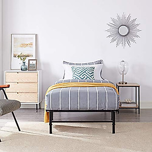 Naomi Home Twin XL Bed Frames, Foldable, Easy to Assemble, Storage Underneath