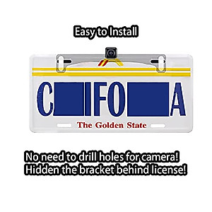 Reverse Rear Camera License Plate Bracket Universal Car Dash Cam Mirror Camera Kit Rearview Camera Mount, Installation Holder for Backup View Camera