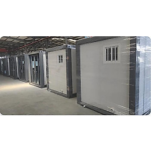 Portable Expandable Prefab House for Hotels, Offices, and More - Versatile Plastic Construction - Ideal for Villas, Warehouses, and Workshops (20FT)