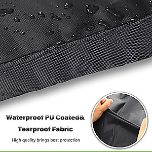 Patio Furniture Covers, Outdoor Furniture Cover Waterproof, 600D Outdoor Table and Chairs Set Cover, 126"L×64"W×28"H Rectangular Outdoor Sectional Cover