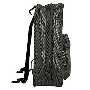 Summit Ridge Mesh Backpacks for Kids, Adults, School, Beach, and Travel, Colorful Transparent Mesh Backpacks with Padded Straps Large