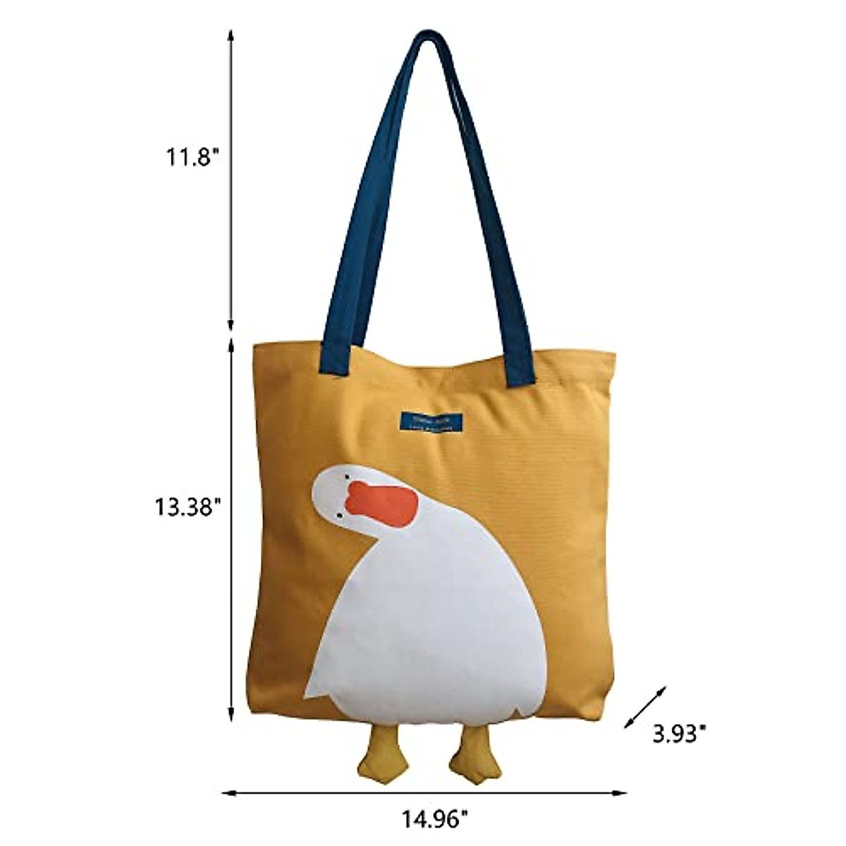 YiKitHom Canvas Cute Tote Bag for School
