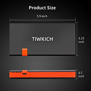 TIWKICH A13 Car Jump Starter 1000A (Up to 5.0L Gas and 2.0L Diesel Engines),12V Lithium Auto Portable Battery Charger jumpstart Booster Pack with LED Light and Tpy-c