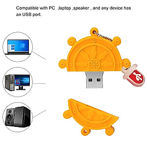 BorlterClamp USB Flash Drive 32GB Novelty USB Drive Thumb Drives USB 2.0 Memory Stick for External Data Storage