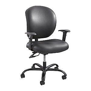 Safco Alday 24/7 Task Chair, Black Vinyl