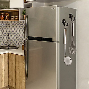 LucyPhy 4 Pack Magnetic Wreath Hanger Wreath Holder Wreath Hanger Hook for Metal Front Door for Metal Door Refrigerator BBQ Grill Tool Box