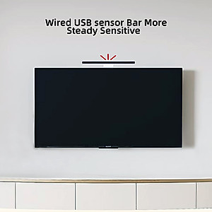 Xahpower Sensor Bar for Wii, Replacement Wired Infrared Ray Sensor Bar for Nintendo Wii and Wii U Console