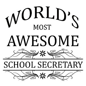 CafePress World's Most Awesome School Secretary Mug Ceramic Coffee Mug, Tea Cup 11 oz