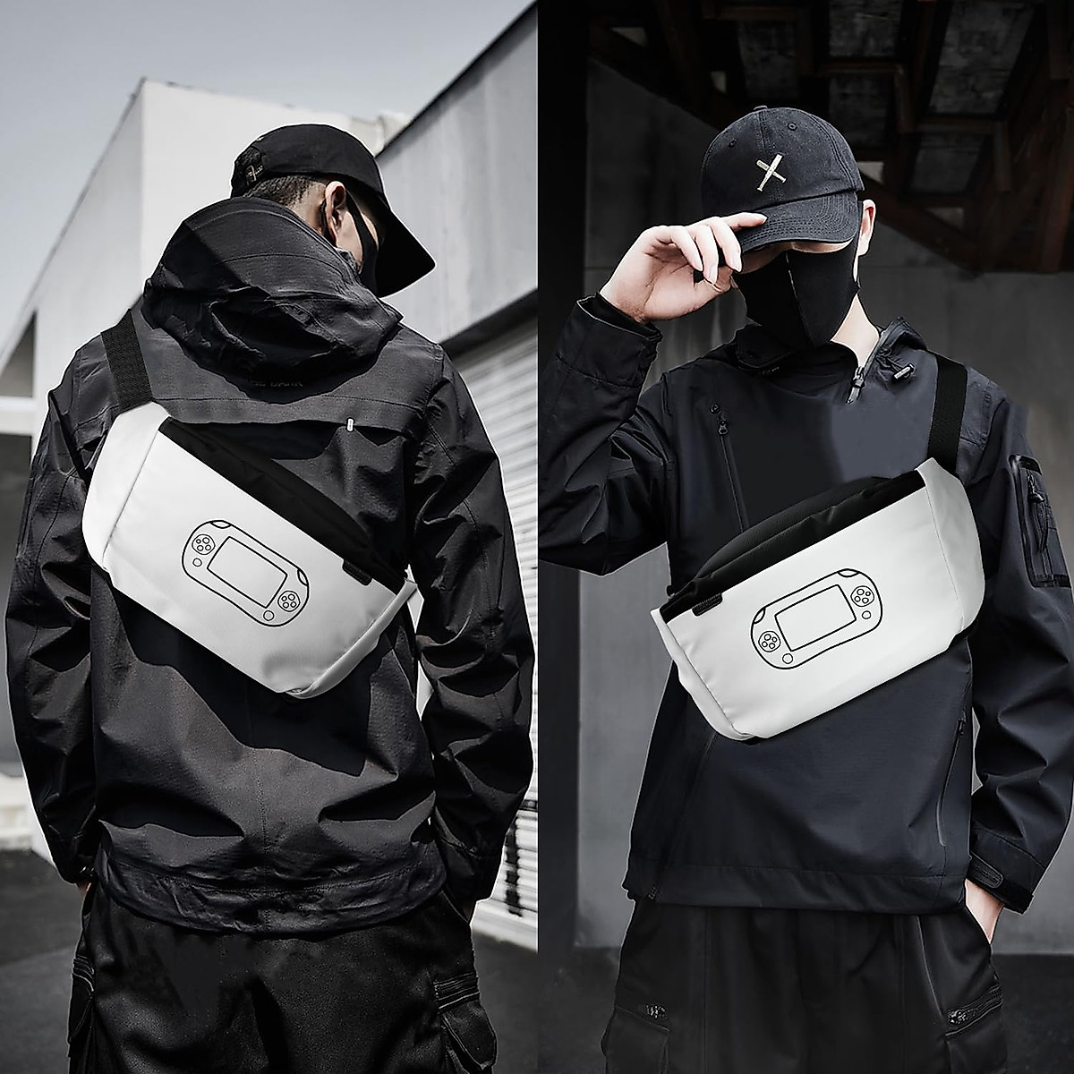 OPTOSLON Rog Ally Carrying Case Compitable with ASUS ROG Ally Gaming Handheld and Accessories, Sling Bag Fit Orignial Stand and AC Adapter for Travel and Storage with a Screen Protector