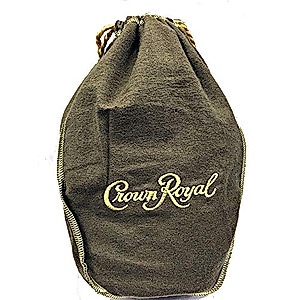 Crown Royal Vanilla Bag Tan w/ Gold Drawstring Storage Gift Bag Shiftboot Carrying Dice or Games Fabric for Sewing