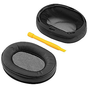 GEEKRIA Earpads and Headband Cover Replacement Compatible with Sony MDR-1R, MDR-1RMK2 Headphones Ear Cushion + Headband Protector Cover/Earpads + Headband Protective Sleeve Repair Parts