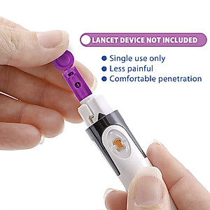 LotFancy Lancets for Blood Testing, 30 Gauge, 100-Count Twist Top Lancets for Glucose Diabetes Testing, Sterile, Disposable, Diabetic Supplies, Blood Sugar Test