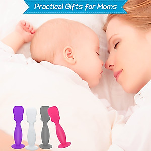 Baby Diaper Cream Spatula Applicator,4 Pack Baby Butt Paste Spatulas Made of Soft Silicone,Mini Baby Diaper Rash Cream Brush (Small)