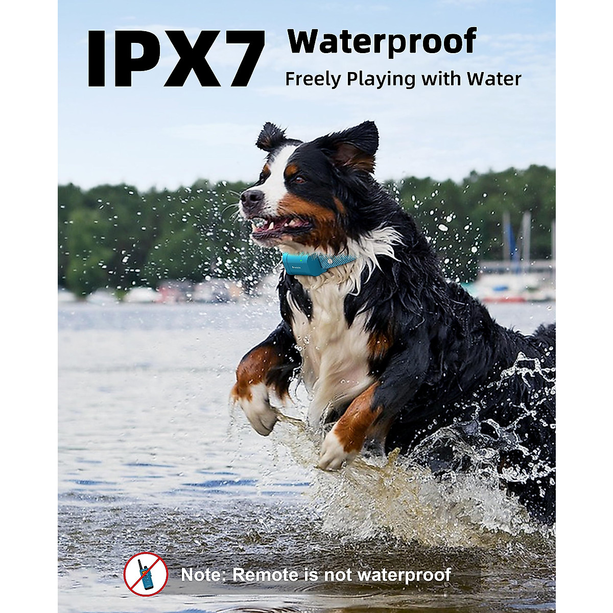 Bousnic Dog Shock Collar with Remote - [New Edition] 4000FT Dog Training Collar for Large Medium Small Dogs (8-120lbs) Waterproof E Collar with Beep, Vibration, Safe Shock