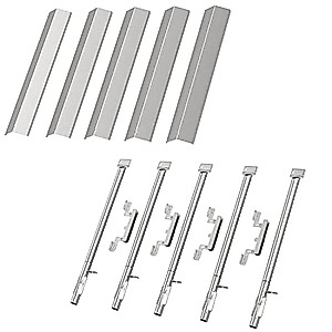 Heat Plates and Burner Tubes Replacement Parts for Members Mark Rankam Grills GR2210601-mm-00, Members Mark 5 Burner Grill Brinkmann 810-3820-S Heat Tent Shield