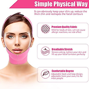 Face Slimming Belt, Bandage Belt Mask Face- Double Chin Skin Strap for Women Ideal Gift