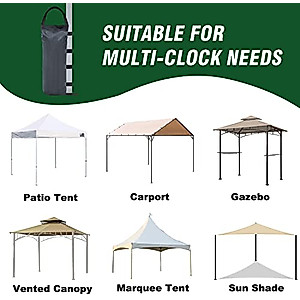 Eurmax USA Weight Capacity 112 LBS Extra Large Pop up Gazebo Weights Sand Bags for Ez Pop up Canopy Tent Outdoor Instant Canopies,Sand Bags Without Sand, 4-Pack,(Gray)