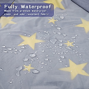 Accmor 3pcs Waterproof Baby Bibs/Short Sleeve Bibs for Feeding/Toddler Smocks/Baby Bibs 6-36 Months