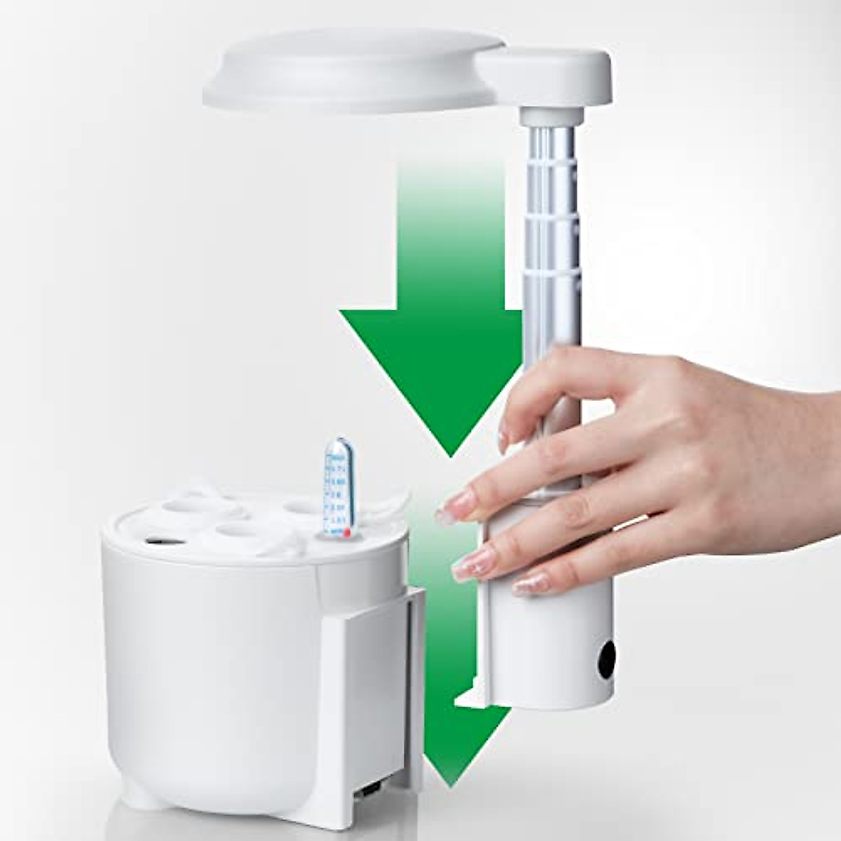 Mini Hydroponics Growing System, Indoor Herb Garden Kit with LED Grow Light, Smart Hydroponic Garden Germination Kit for Home Kitchen, Automatic Timer,Height Adjustable, Bonus 9pcs Sponges (White)