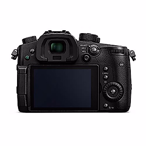 Panasonic LUMIX GH5 4K Mirrorless Camera with 12-35mm Lens,128GB SD Card, Koah Roebling Street Camera System Gadget Bag, Shock Mount, 60” Tripod and Battery and Dual Charger Bundle (7 Items)