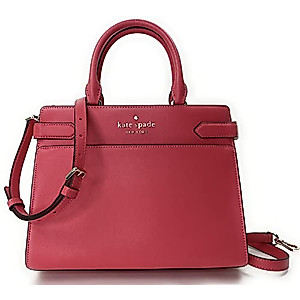 Kate Spade New York Staci Medium Saffiano Leather Satchel Purse (Watermelon)
