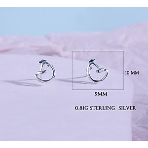 Helen de Lete Lovely Rooster Chicken Sterling Silver Stud Earrings