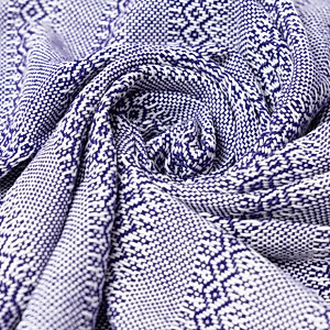 Baby Trapoz Mexican Rebozo Shawl, Ideal for Natural Birth, Doula Massage, 98.5", Purple