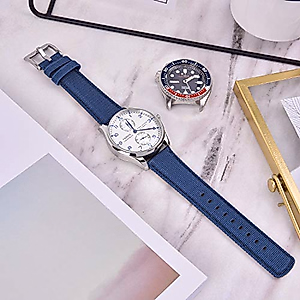 Ritche Christmas Gift 22mm Canvas Sailcloth Watch Band Quick Release Watch Strap for Men Women Watch Bands, White Elephant Gifts, Stocking Stuffers for Men
