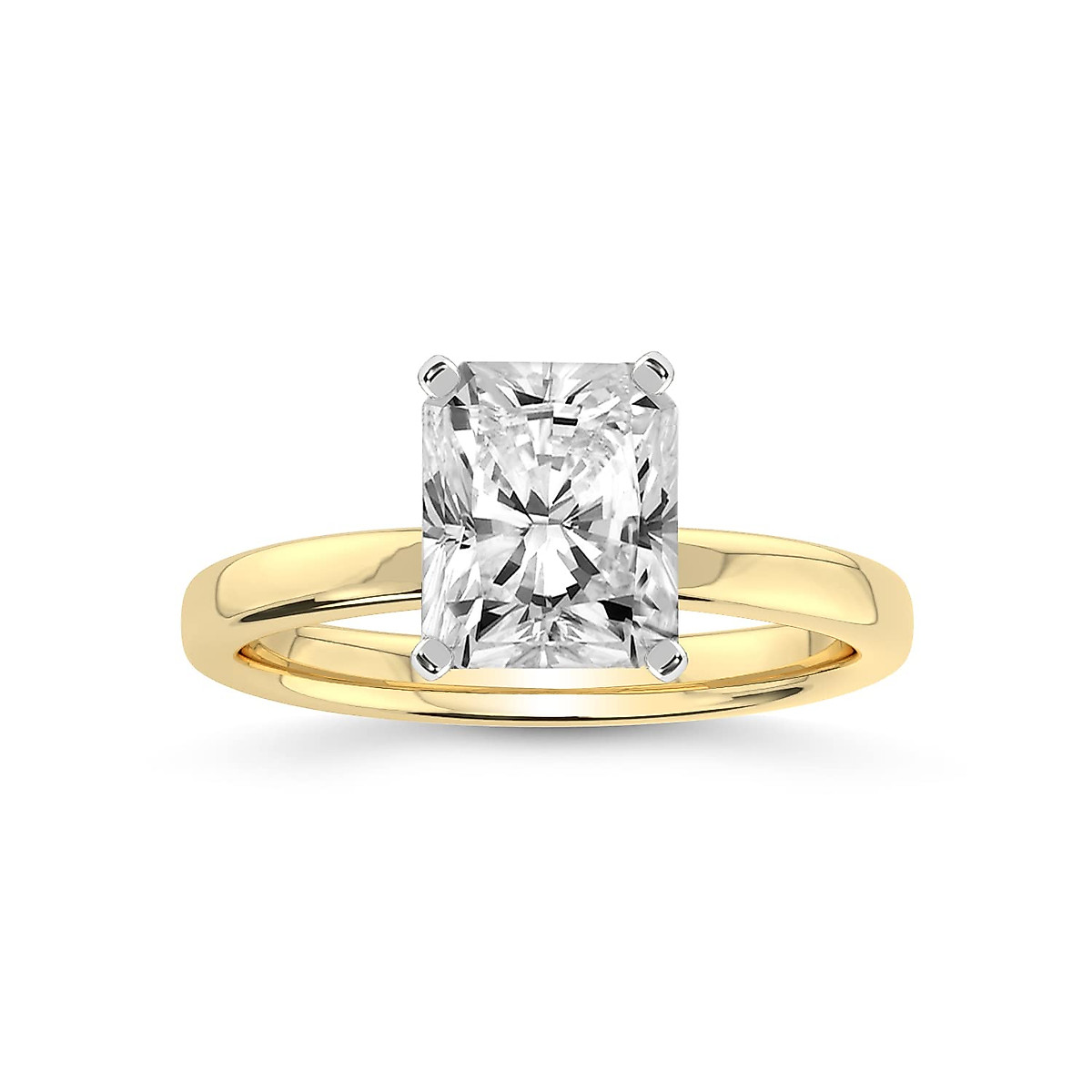 Diamond Engagement Ring For Women | 2 cttw IGI Certified Radiant Shape Lab Grown Diamond Ring | 14ct Or 18ct in White, Yellow Or Rose Gold | Six-Prong Setting | FG-VS1-VS2 Quality | Friendly Diamonds