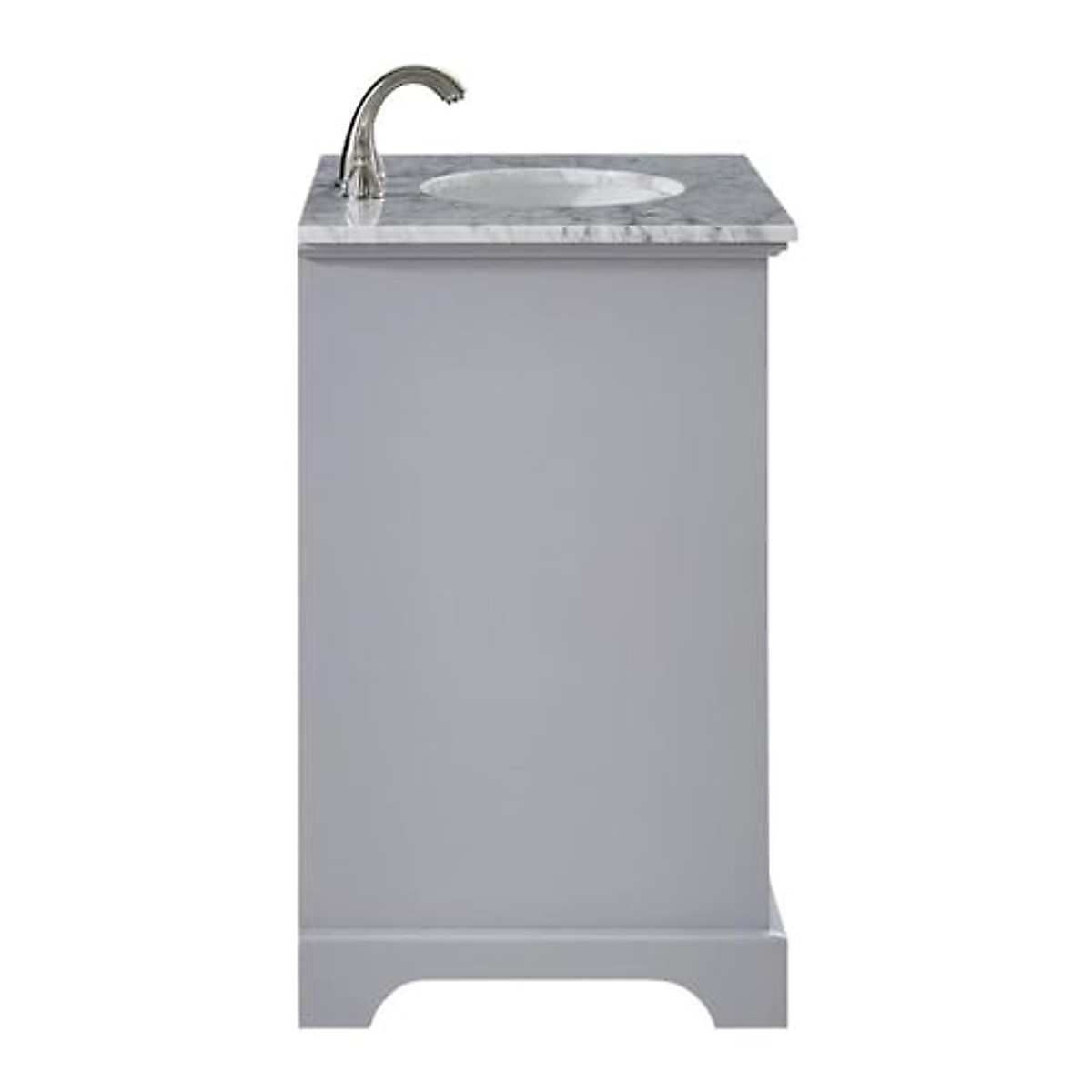 Elegant Kitchen and Bath 30 inch Single Bathroom Vanity Cabinet Set - Light Grey