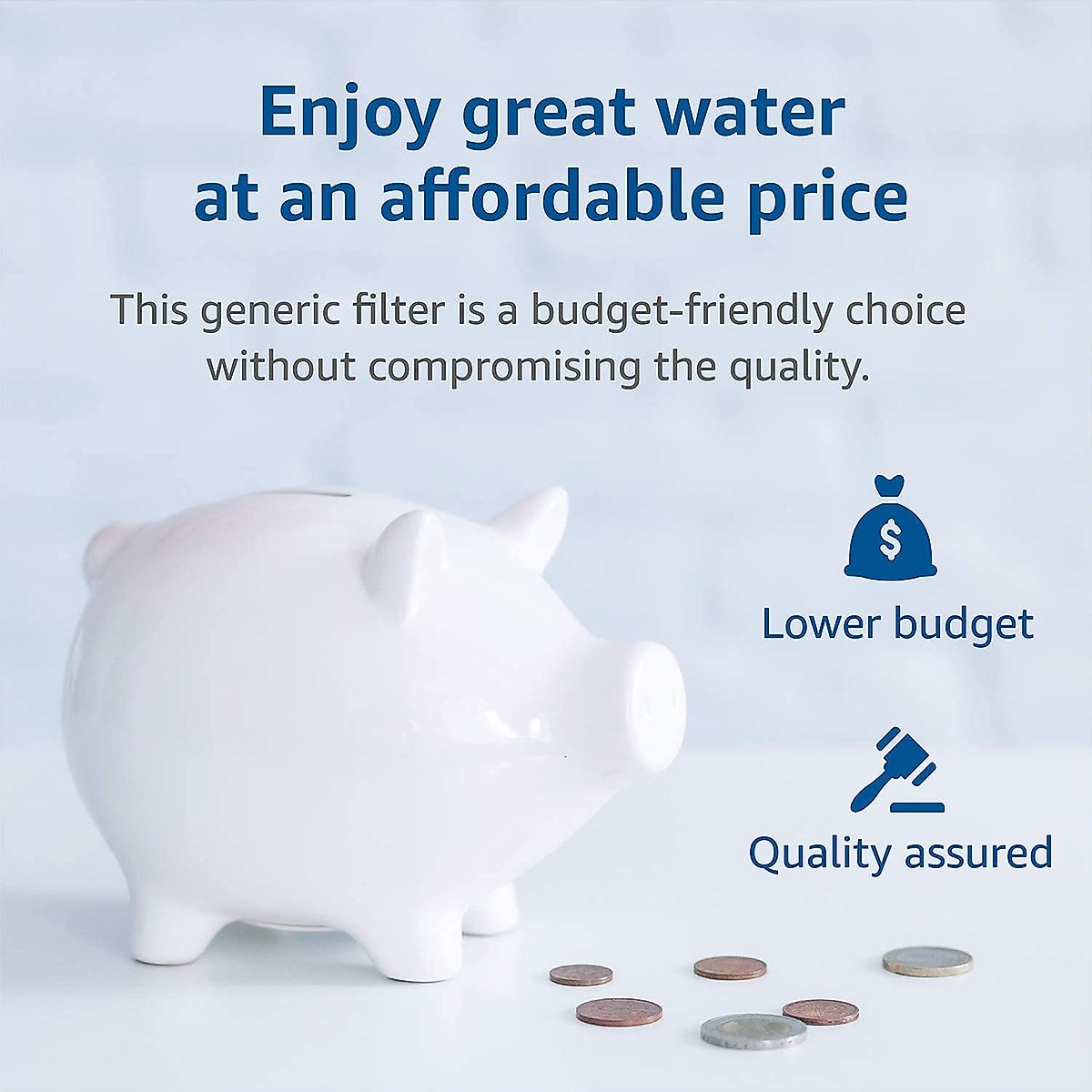 Waterdrop 3US-AF01 Undersink Water Filter, Replacement for Filtrete® 3US-AF01, 3US-AS01, Aqua-Pure AP Easy C-CS-FF, WHCF-SRC, WHCF-SUFC, WHCF-SUF, NSF/ANSI 42 Certified, Pack of 1