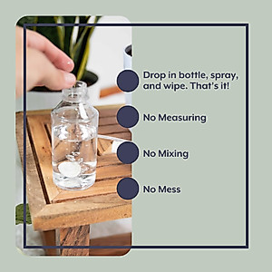 Instant Plant Protection (4Tablets) Self-Dissolving Tablets | Peppermint Spray for Protecting Indoor and Houseplants Against Spider Mites, Insects, and Disease